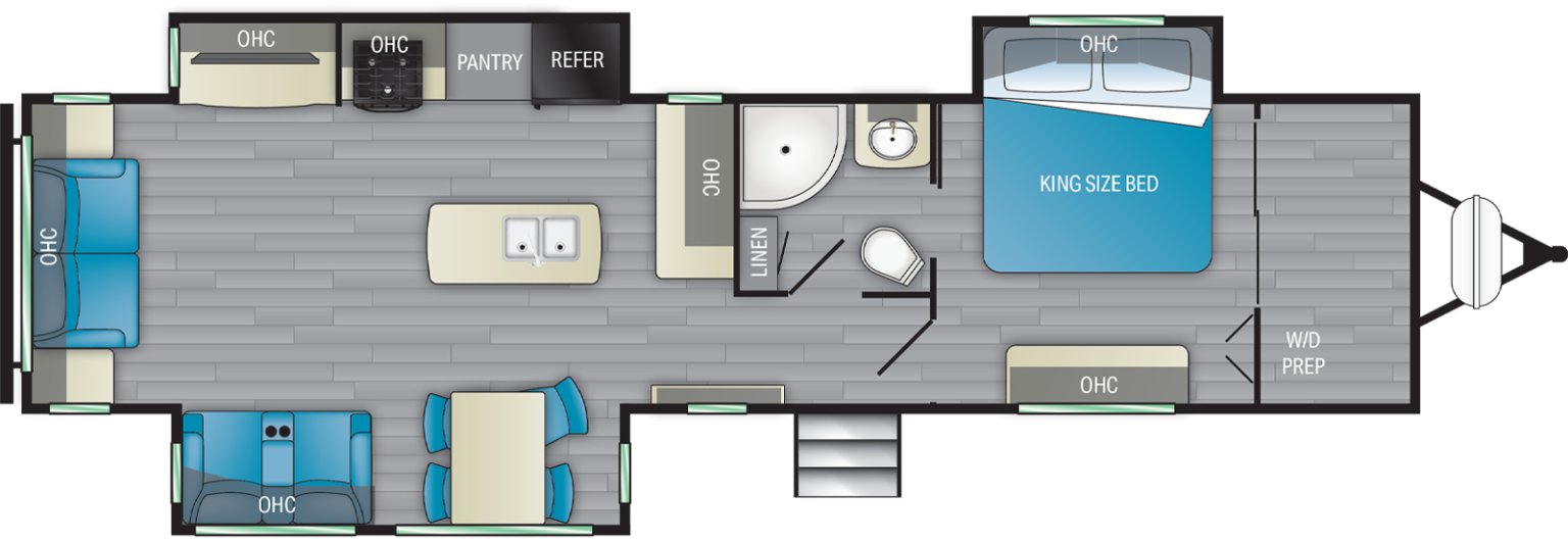 Top 6 Travel trailers with King size beds